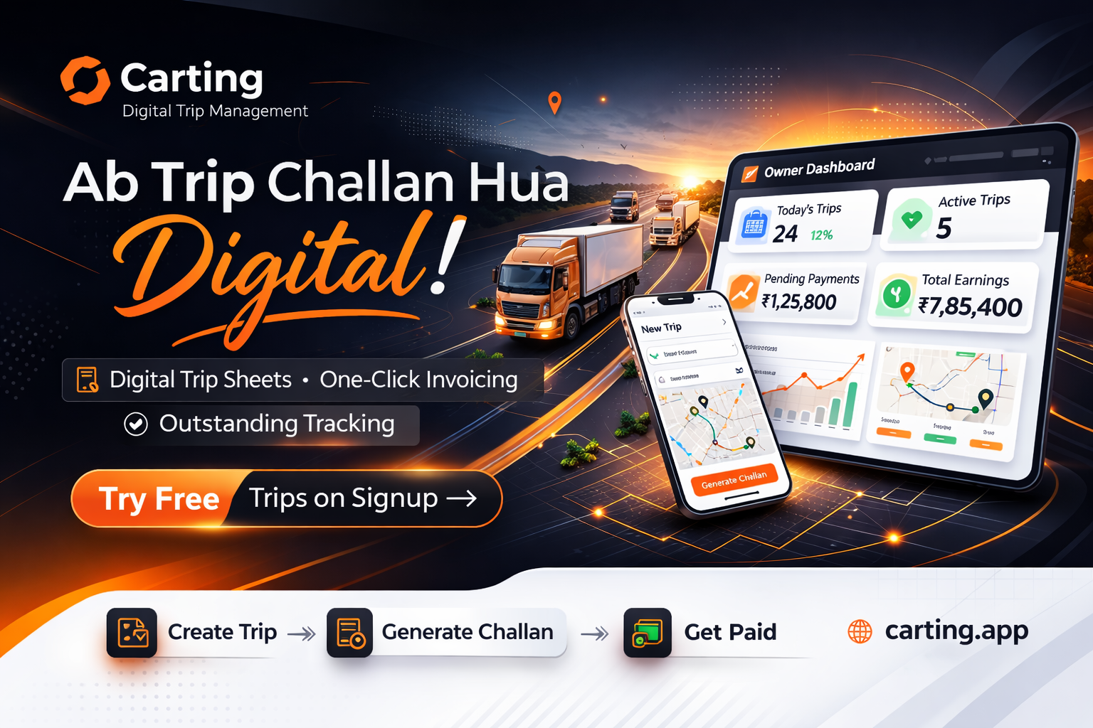 Carting Fleet Management App India | Dumper, Tipper, Hyva Truck ...